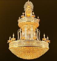 China Large Modern Luxury Crystal Chandelier LED Pendant Light for Hotel Lobby Stairs for sale