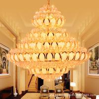 China Luxury Crystal Chandeliers Modern Hanging Lamps Living Room Hotel Decorative Pendant Chandelier for sale