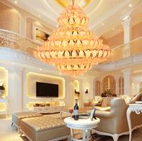 China Luxury Crystal Chandeliers Modern Hanging Lamps Living Room Hotel Decorative Pendant Chandelier for sale