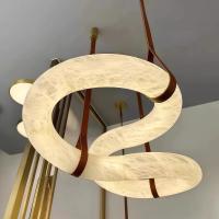 China JYLIGHTING Infinity Shape Cloud Marble Pendant Light with Brass Frame, Customizable Art Ceiling Light for High-end Interior Decoration for sale