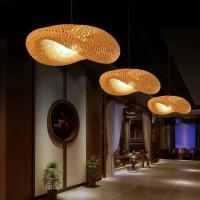 China JYLIGHTING Custom Hand-woven Rattan Mobius Ring Pendant Light, Natural Wicker Art Suspension Lamp, Wabi-sabi Ceiling Light for Restaurant, Cafe & Villa Interior Decoration Lighting for sale