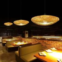 China JYLIGHTING Custom Hand-woven Rattan Mobius Ring Pendant Light, Natural Wicker Art Suspension Lamp, Wabi-sabi Ceiling Light for Restaurant, Cafe & Villa Interior Decoration Lighting for sale