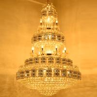 China Art Decor Designer Nordic Ceiling Pendant Lights Staircase Dining Villa Modern Crystal Ball Chandelier for sale