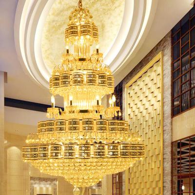 China Art Decor Designer Nordic Ceiling Pendant Lights Staircase Dining Villa Modern Crystal Ball Chandelier for sale