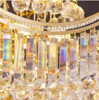 China JYLIGHTING Luxury Pineapple Tiered Crystal Chandelier with Gold Iron Frame, Custom Large Art Ceiling Light for Duplex Villa, Banquet Hall and Sales Office Decoration for sale