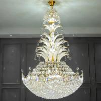 China JYLIGHTING Luxury Pineapple Tiered Crystal Chandelier with Gold Iron Frame, Custom Large Art Ceiling Light for Duplex Villa, Banquet Hall and Sales Office Decoration for sale