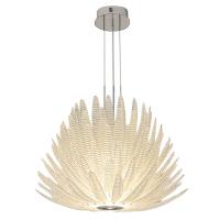 China JYLIGHTING Modern Pendant Light Featuring Translucent Glass with Linear Textures Enhancing Light Diffusion and Visual Refinement in Interiors for sale