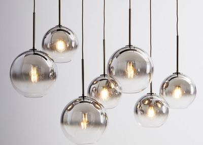 China LED Modern Diameter 20 / 25 / 30CM Glass Pendant Lamp For Bar for sale