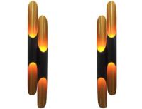 China 60*600mm / 80*800mm E27 Bamboo Sconce Inclined Modern Wall Light for sale