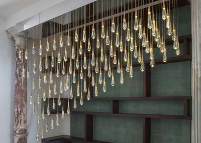 China LED Water Drop Modern Crystal Drop Lamp for Creative Restaurant bar for sale