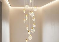 China Height 2m Postmodern Rotating Stair 265V Crystal Glass Ceiling Lights for sale