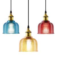 China Contemporary Diameter 14.5cm Height 11cm Glass Pendant Light for sale