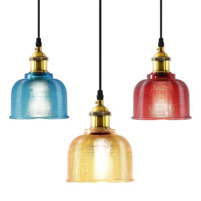 China Contemporary Diameter 14.5cm Height 11cm Glass Pendant Light for sale
