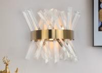 China 260V Gold Crystal Wall Lights for sale