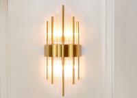 China E27 / G9 / G4 Bulb JYL-B1823 Luxury Golden Steel Crystal Wall Lamp for sale