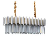 China Luxury Length 90cm Crystal Pendant Chandelier For Dining Room for sale
