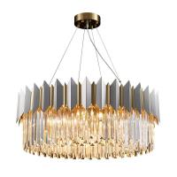 China Height 30cm E14 Chrome Royal Crystal Hanging Lamps For Living Room for sale