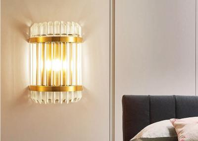 China 240V Bar Decoration Dia 210mm Hright 300mm / 500mm Crystal Wall Lamp for sale