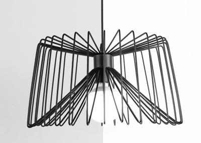 China Bedroom Retro Metal Wire Cage Shape 38*20cm Modern Pendant Light for sale