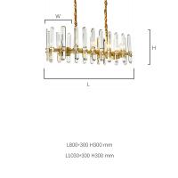 China Modern K9 Clear Crystal Chandelier Black Pendant Ceiling Light Fixture Island Hanging Lamp for Dining Room Living Room for sale