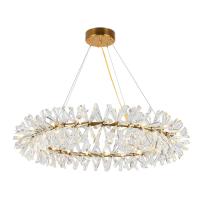 China Home Restaurant Decor Manggic Gold Color Modern Luxury Crystal pendant li Fixture Raindrop modern style light cad layout for sale