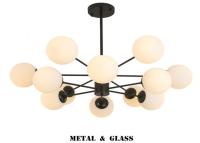 China White chandelier glass modern pendant light for room decoration for sale
