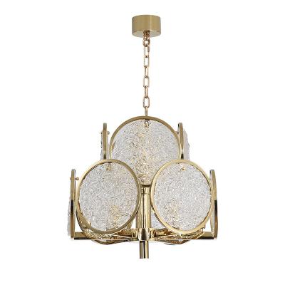 China Height 480mm Diameter 460mm Suspension Luxury Crystal Pendant Light for sale