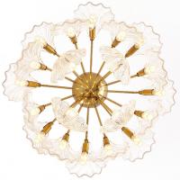 China 650*500mm Lamp Luminous Flux 110lm Shell Crystal Pendant Light for sale
