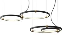 China Aluminum Acrylic Circle 300mm 400mm 500mm Ring Pendant Ceiling Light for sale