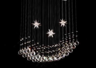 China Clear 80*30*100cm Circular Crystal Pendant Light For Children'S Room for sale