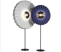 China 600*1630mm Fabric Material White / Blue Color Bedside Table Lamp for sale