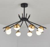 China 6heads Acrylic Iron Modern Pendant Light Indoor Decoration for sale
