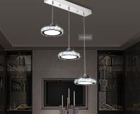 China 18cm Luxury Clear Crystal Circle Modern Pendant Light for sale
