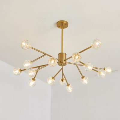 China G9 Decoration Bronze  Modern Glass Pendant Chandelier for sale