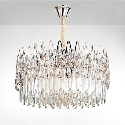 China D50cm Crystal Clear Modern Pendant Light Decoration for sale