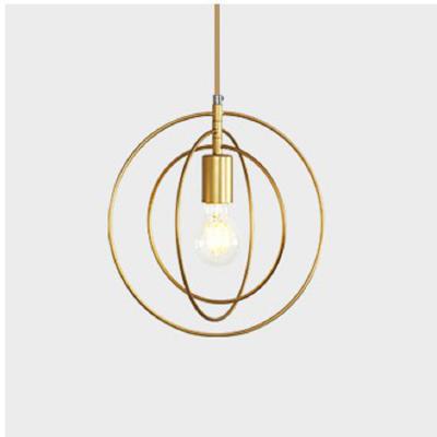 China D30cm Round Metal Modern Pendant Light Home Decoration for sale