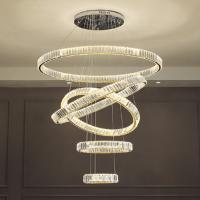 China D20cm E14 Luxury Modern Crystal Pendant Light Ring Chandelier for sale