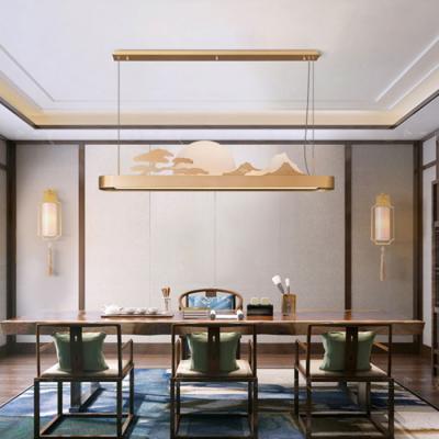 China Cri80 Lacquer Acrylic Modern Pendant Light Noiseless Instantaneous Start for sale