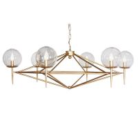 China Flash Gold + Transparent E14 Hardware Painting Glass Ball Pendant Light for sale