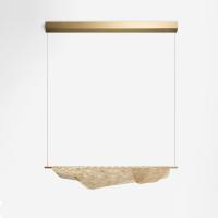 China Champagne Gold Metal Mesh LED Pendant Light Modern For Home for sale