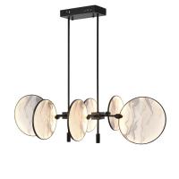 China Bake Black Paint Spray Acrylic Pendant Light Modern Indoor Decoration for sale
