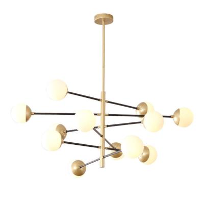 China Iron Aluminum Glass G9 Light Source Pendant Lights Modern Nordic Luxury for sale