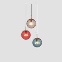 China Glass Single Head Bedroom Modern Pendant Light G9 For Living Room for sale