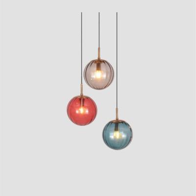 China Glass Single Head Bedroom Modern Pendant Light G9 For Living Room for sale