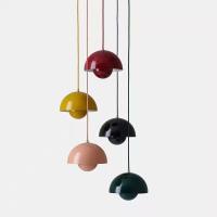 China Colorful E27 Bedroom Painting Modern Pendant Light Dia 230mm for sale