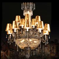 China Fashionable Crystal Gold Modern Pendant Light Dia 1000mm For Corridor for sale