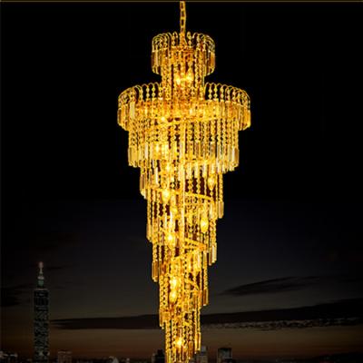 China AC265V Wedding Luxury Modern Crystal Pendant Light Metal Electroplating for sale