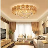 China Fashionable Gold Round LED Showroom Ceiling Light Cri80 110lm/W for sale