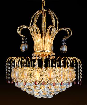 China Large Lobby Bright Luxury Crystal Pendant Light Dia 400mm for sale