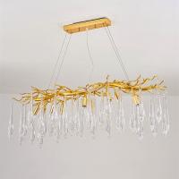 China Bedroom Villa Decoration Led Crystal Pendant Light Crystal Ceiling Chandeliers for sale